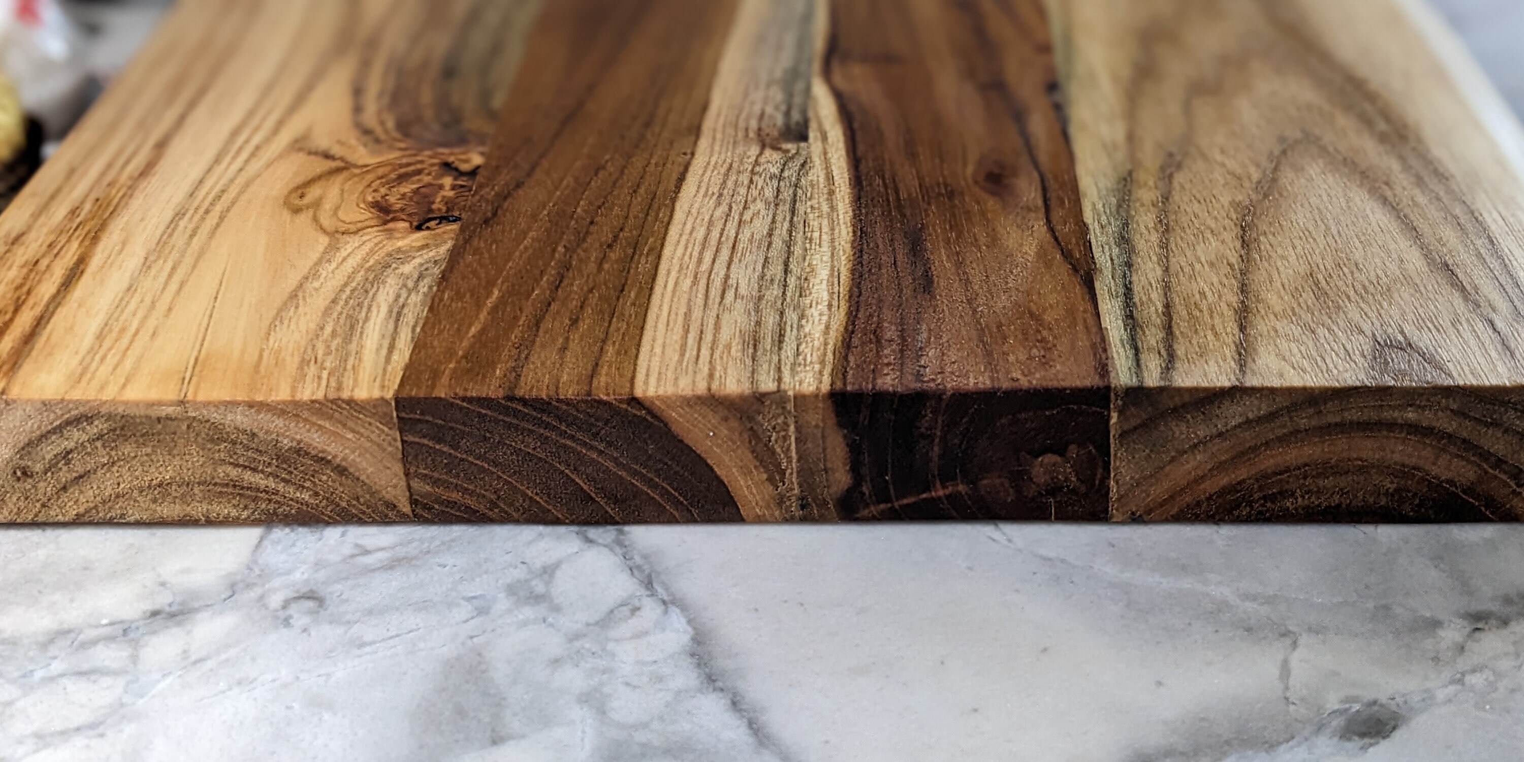 Live Edge Teak Ocean Wave Board - Etsy