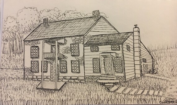 Pen and Ink Homes - Etsy