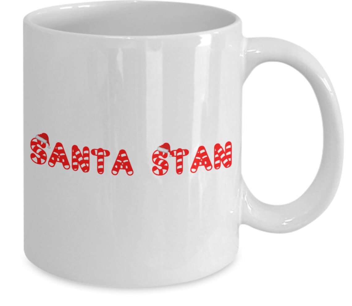 Millennial Christmas Mug Santa Stan - Etsy