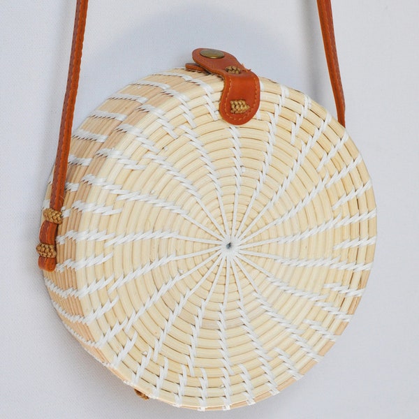 Round Straw Bag With Lining - Etsy