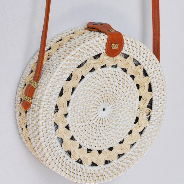 Round Straw Bag With Lining - Etsy