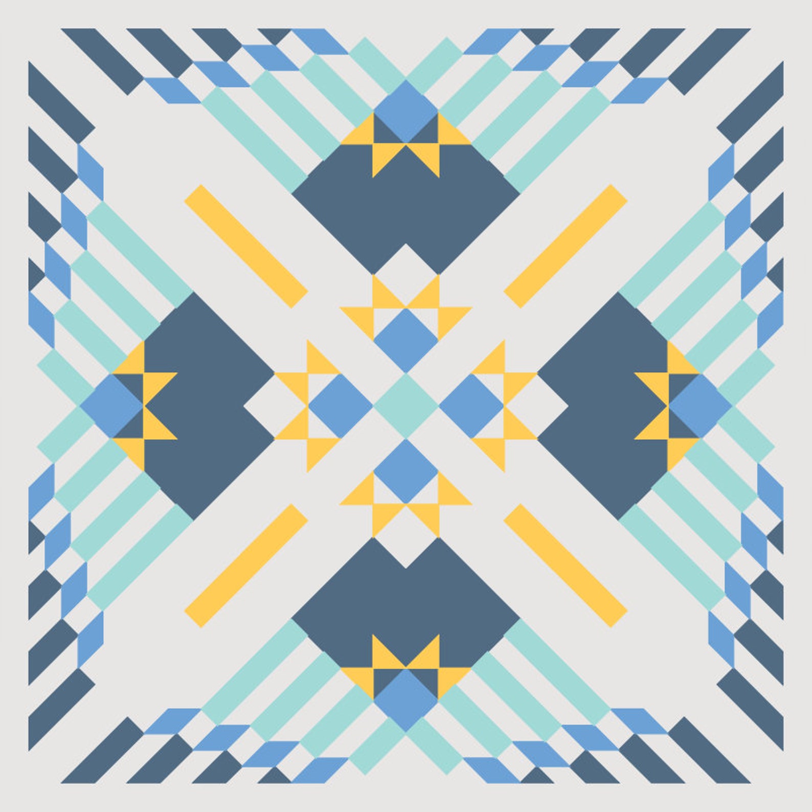 Nebulous Quilt Kit (light) in Art Gallery Fabrics - Throw Size ...