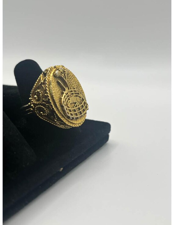 RARE Vintage Corday Unicorn Solid Perfume Ring with A… - Gem