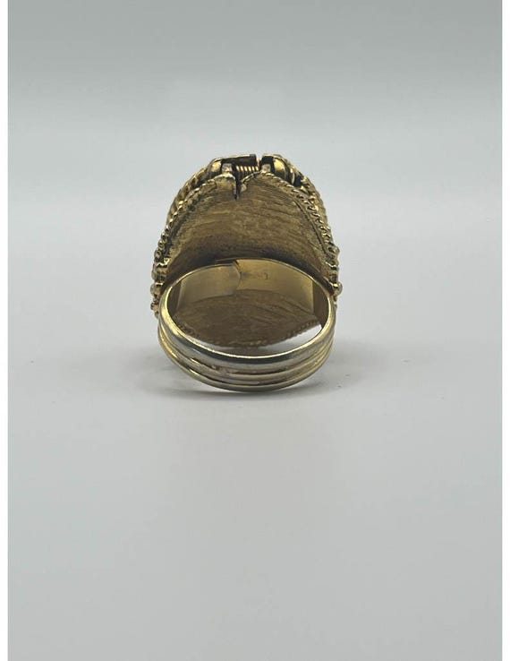 RARE Vintage Corday Unicorn Solid Perfume Ring with A… - Gem