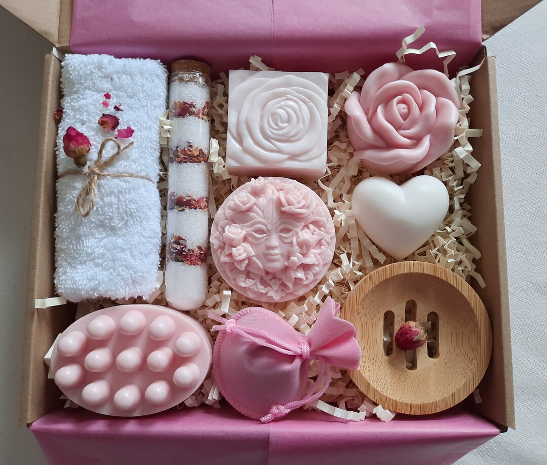 Handmade Rose Bath & Beauty Gift Box - Etsy