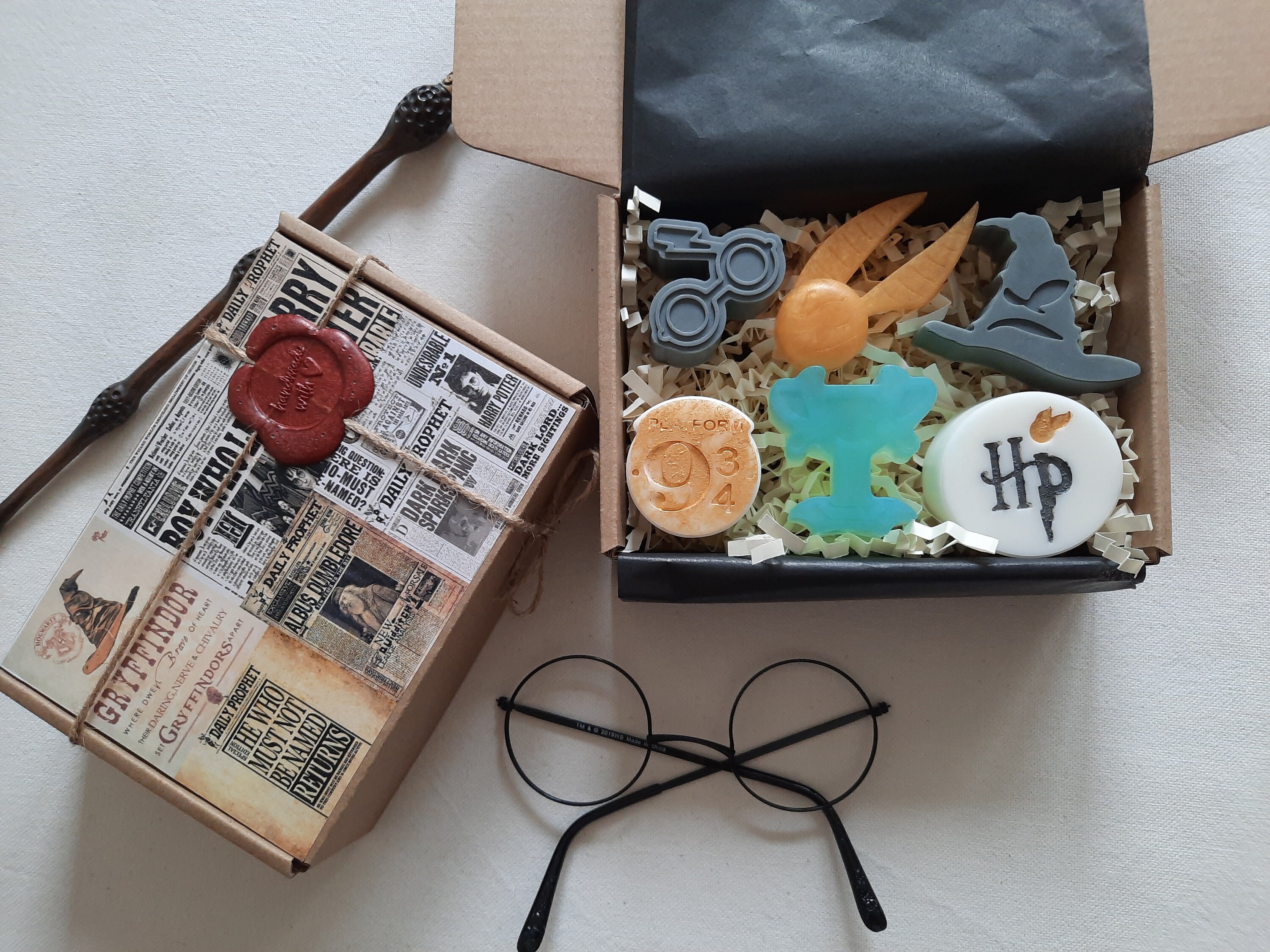 Harry Potter Soap Set Gift Set - Etsy UK