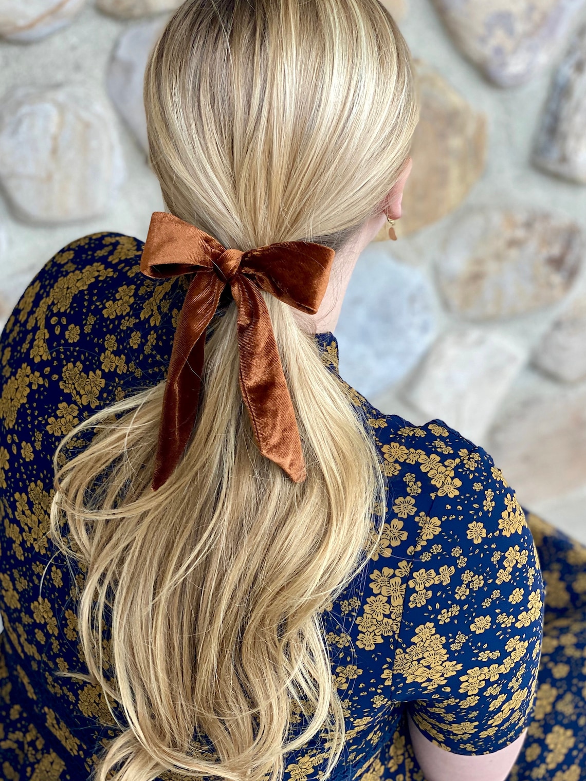 Classic Black Velvet Tie Ties Scrunchie Scrunchy Hair Bow Bows - Etsy