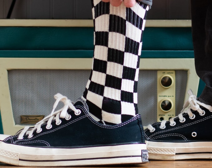 Checkerboard Socks 3 Colors - Etsy