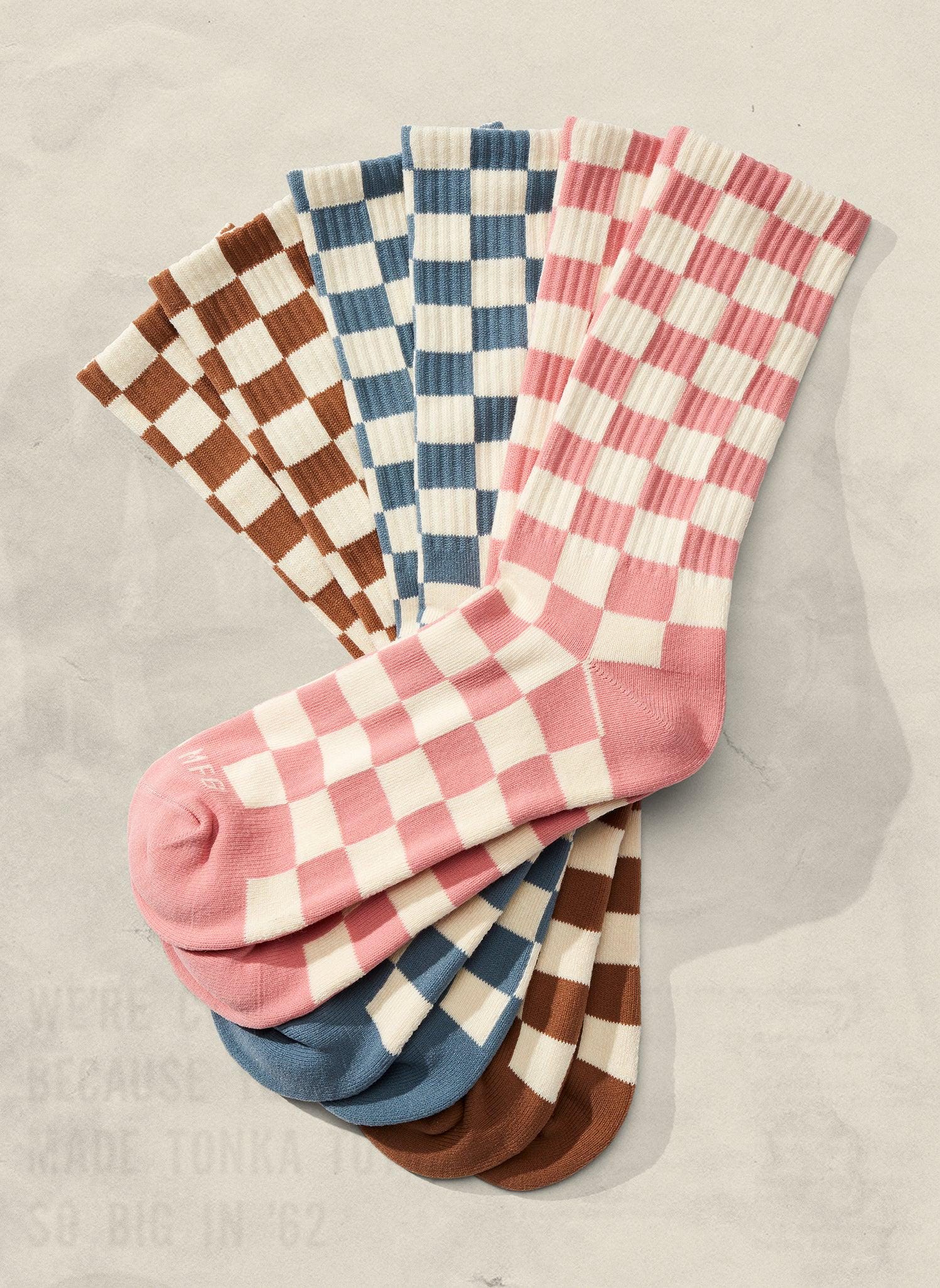 Checkered Crew Socks Streetwear Socks Skater Socks Unisex Fashion ...