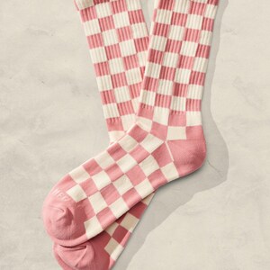 Kids Checkerboard Crew Socks - Etsy