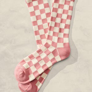 Checkered Crew Socks Streetwear Socks Skater Socks Unisex Fashion ...