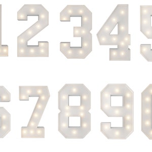 3FT Light up Marquee Number Kit | DIY Foam Board, Birthday Decor - Etsy