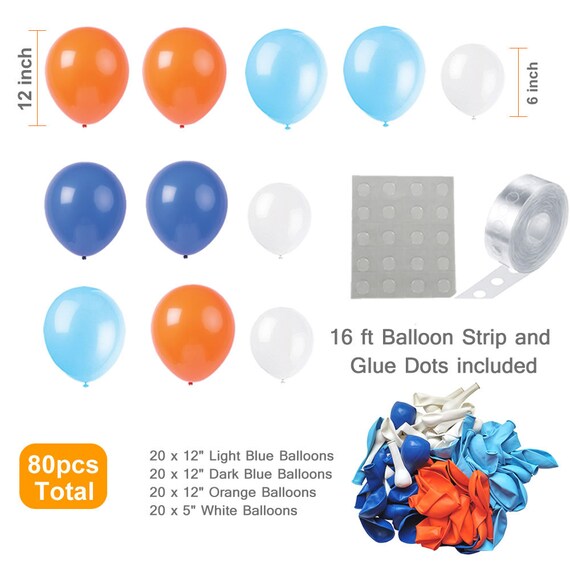 Paper & Party Supplies 80pcs Blippi Birthday Party Balloons Garland ...