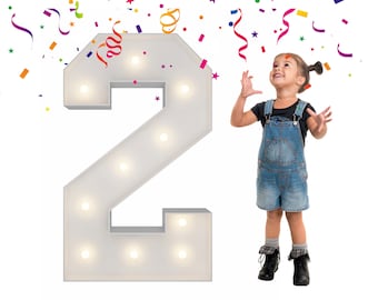 DIY Pre-cut Light up Marquee Numbers in 3FT and 4 FT Mosaic Number ...