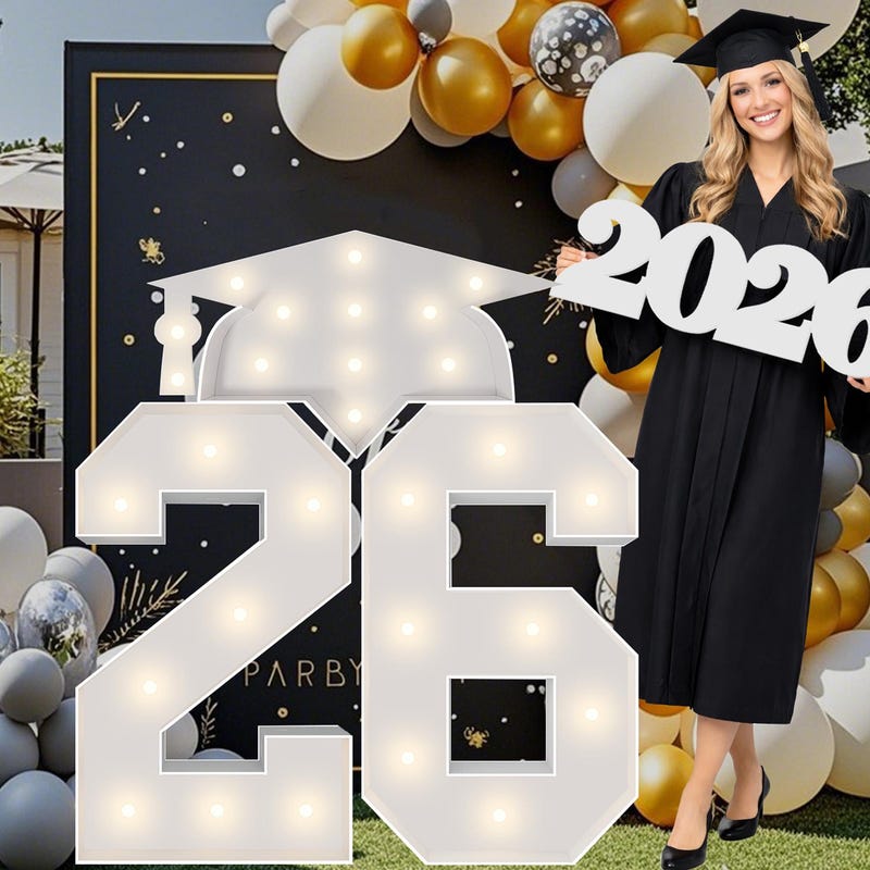 Marquee Number 2026 - Etsy