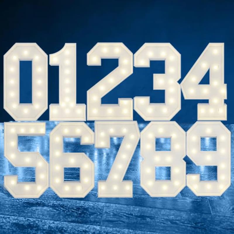Light up Numbers - Etsy