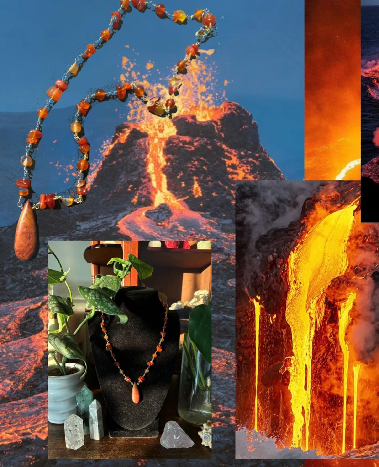 Lava Necklace - Etsy