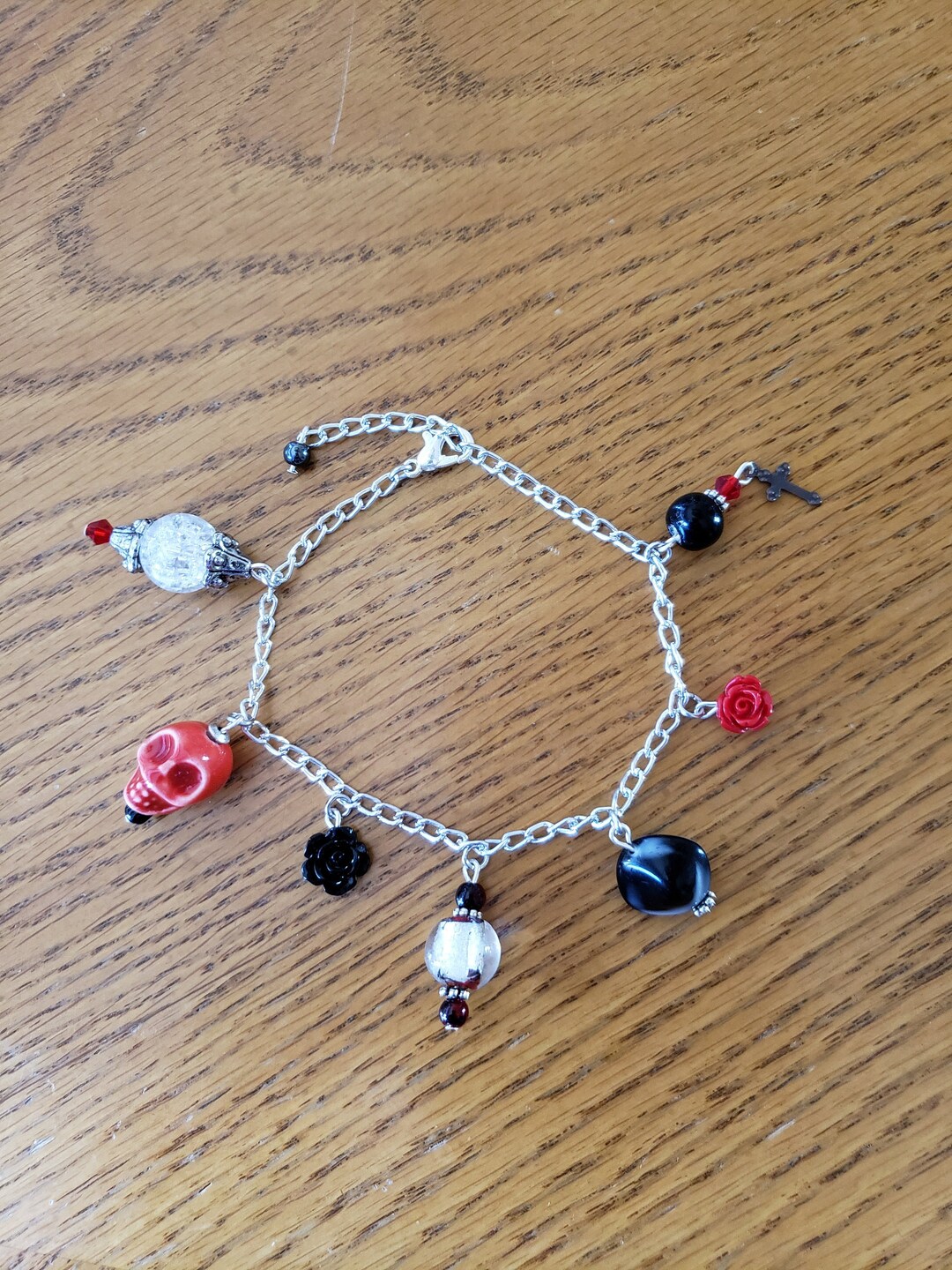 Vampire Vibes Goth Charm Bracelet - Etsy