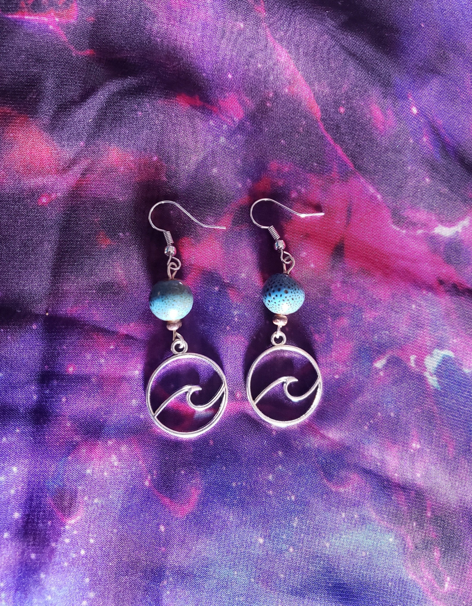 Silver Wave Earrings, 3 Style Options - Etsy