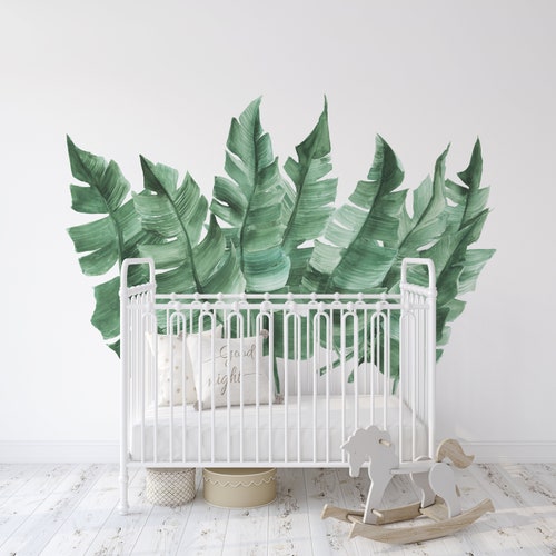 Greenery Botanical Wall Decals Eucalyptus Wall Decal Leaves | Etsy