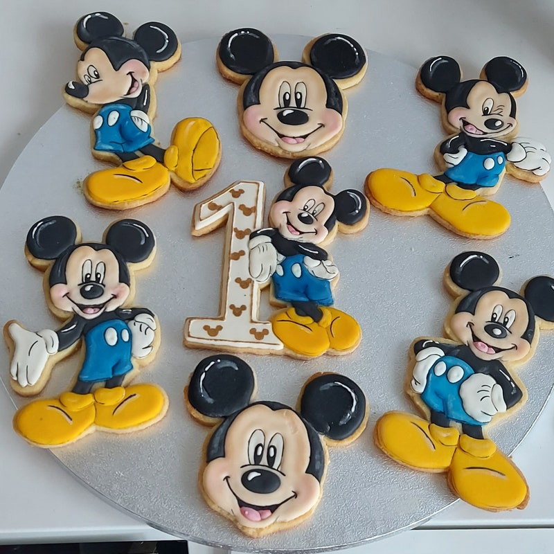 Mickey Mouse Cookies - Etsy