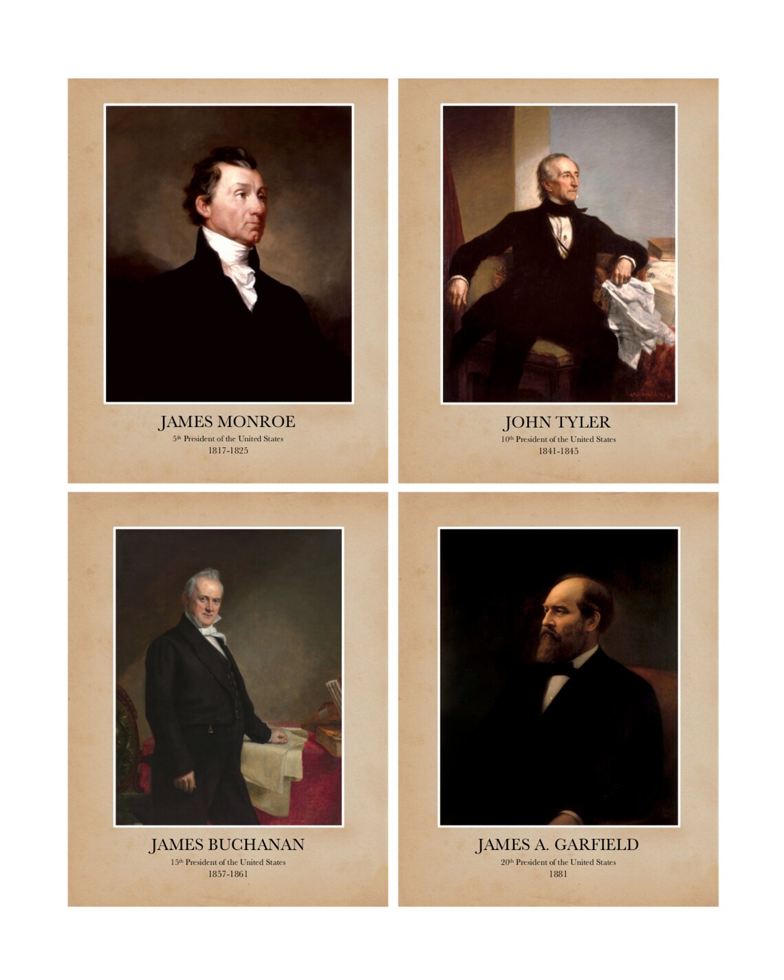 U.S. Presidents Portrait Posters 2021 Updated | Etsy