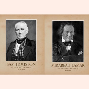 The Presidents of the Republic of Texas - Etsy