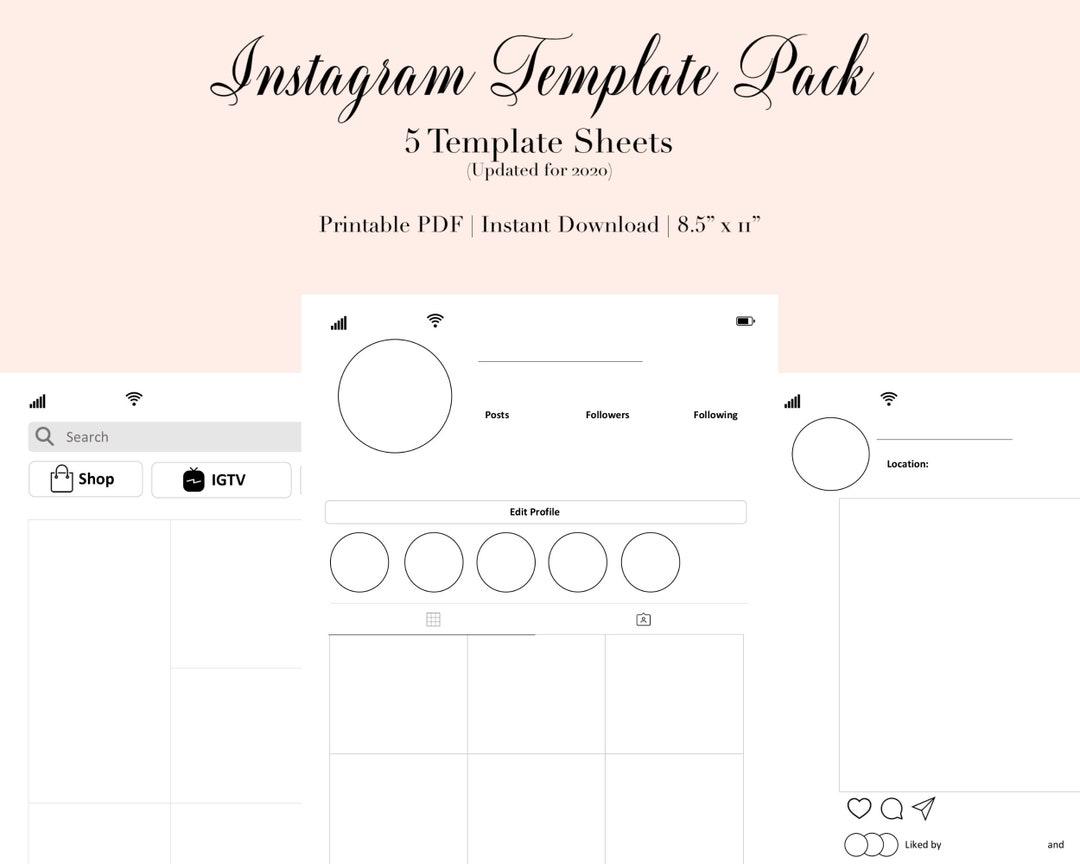 Instagram Template Pack (2020 Version) - Etsy