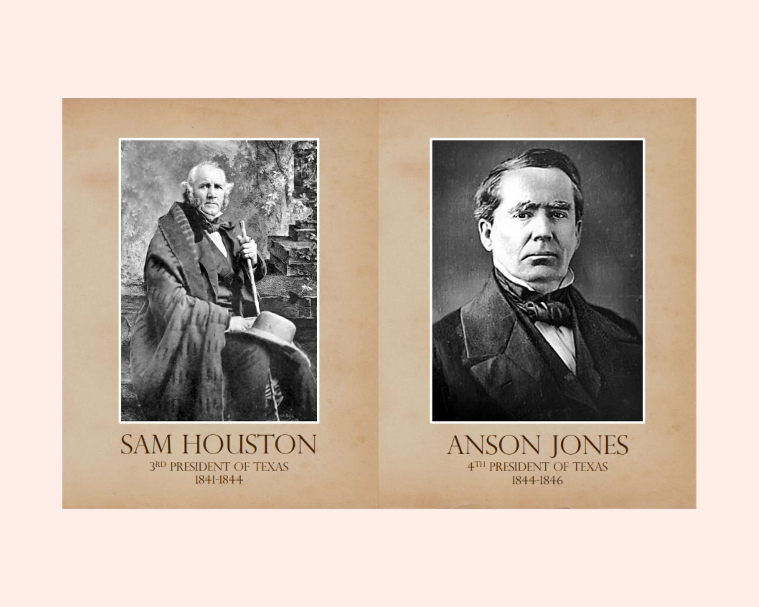 The Presidents of the Republic of Texas - Etsy