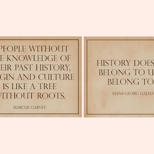 History Quotes | 10 Printable Famous History Quotes - Etsy
