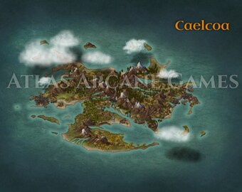 CUSTOM MAP RPG Individual Map or World Sets. Fantasy Role Playing Game ...