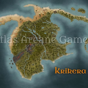 CUSTOM MAP RPG Individual Map or World Sets. Fantasy Role Playing Game ...