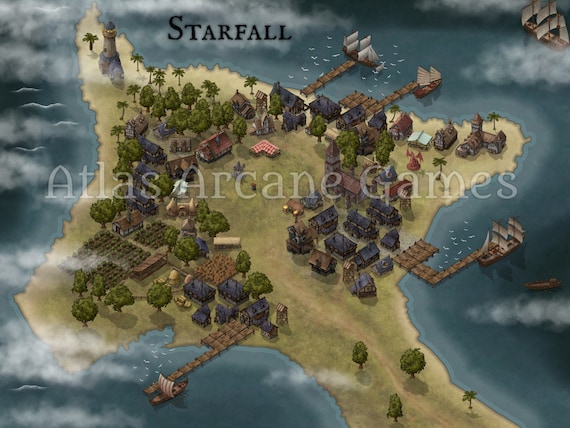 CUSTOM MAP RPG Set. Create Your Own World Map Set. Fantasy | Etsy