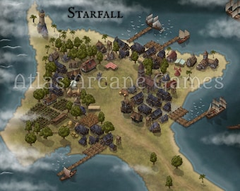 CUSTOM MAP RPG Individual Map or World Sets. Fantasy Role - Etsy