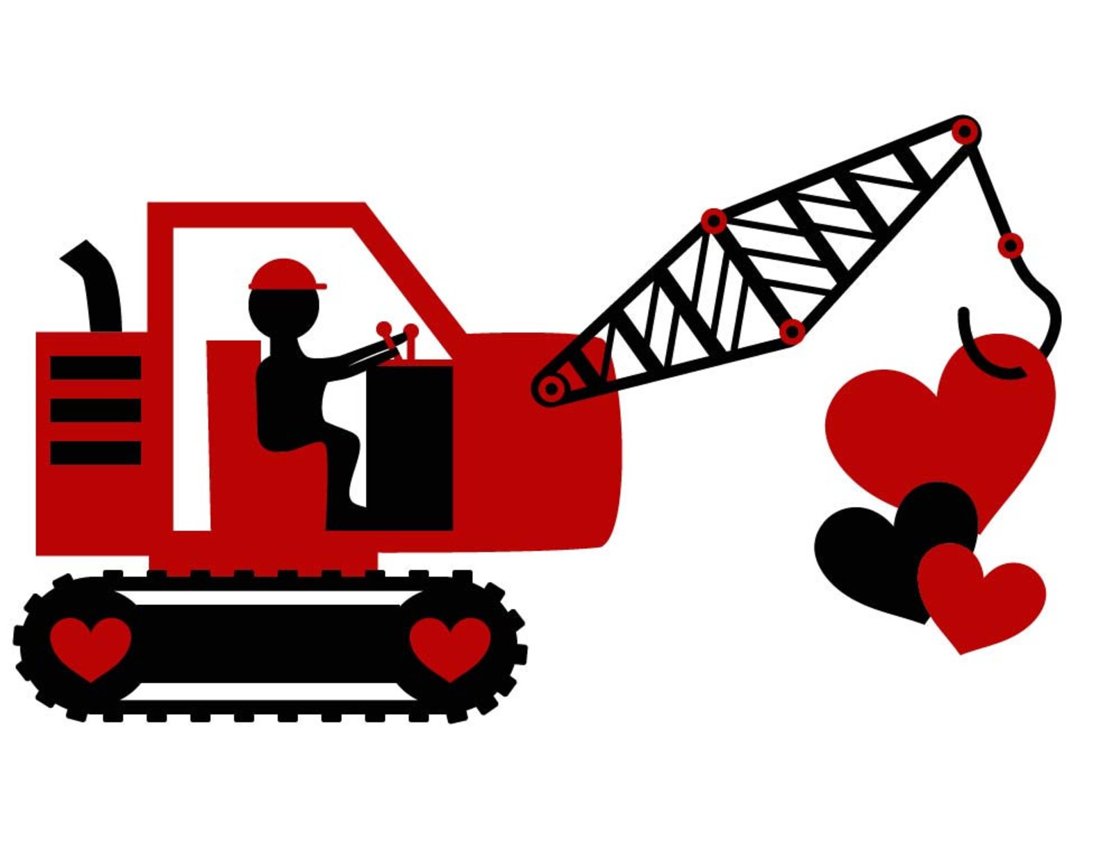 Crane Valentines Day SVG File for Cricut, Silhouette, Vinyl, Htv ...