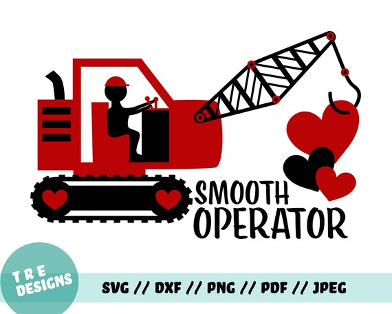 Smooth Operator Crane Valentines Day SVG File for Cricut | Etsy