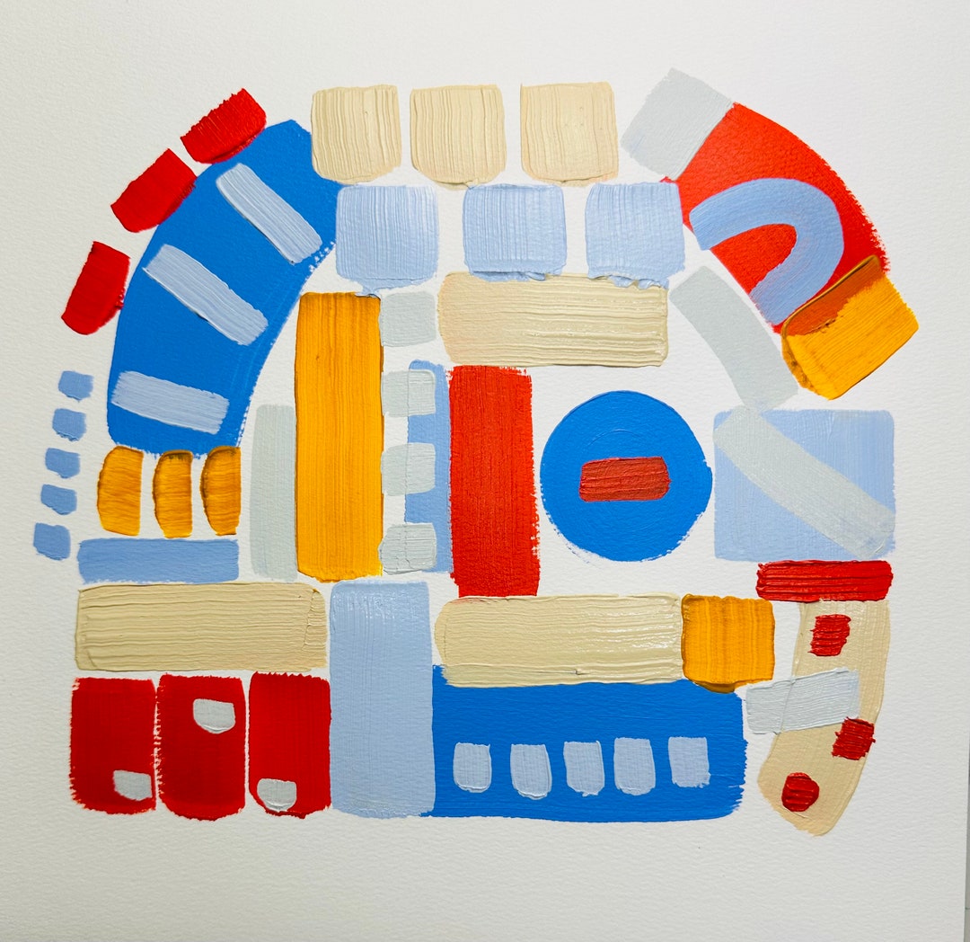 Lagunas Beach Peru Colorful Cool Abstract Unique Original Painting ...