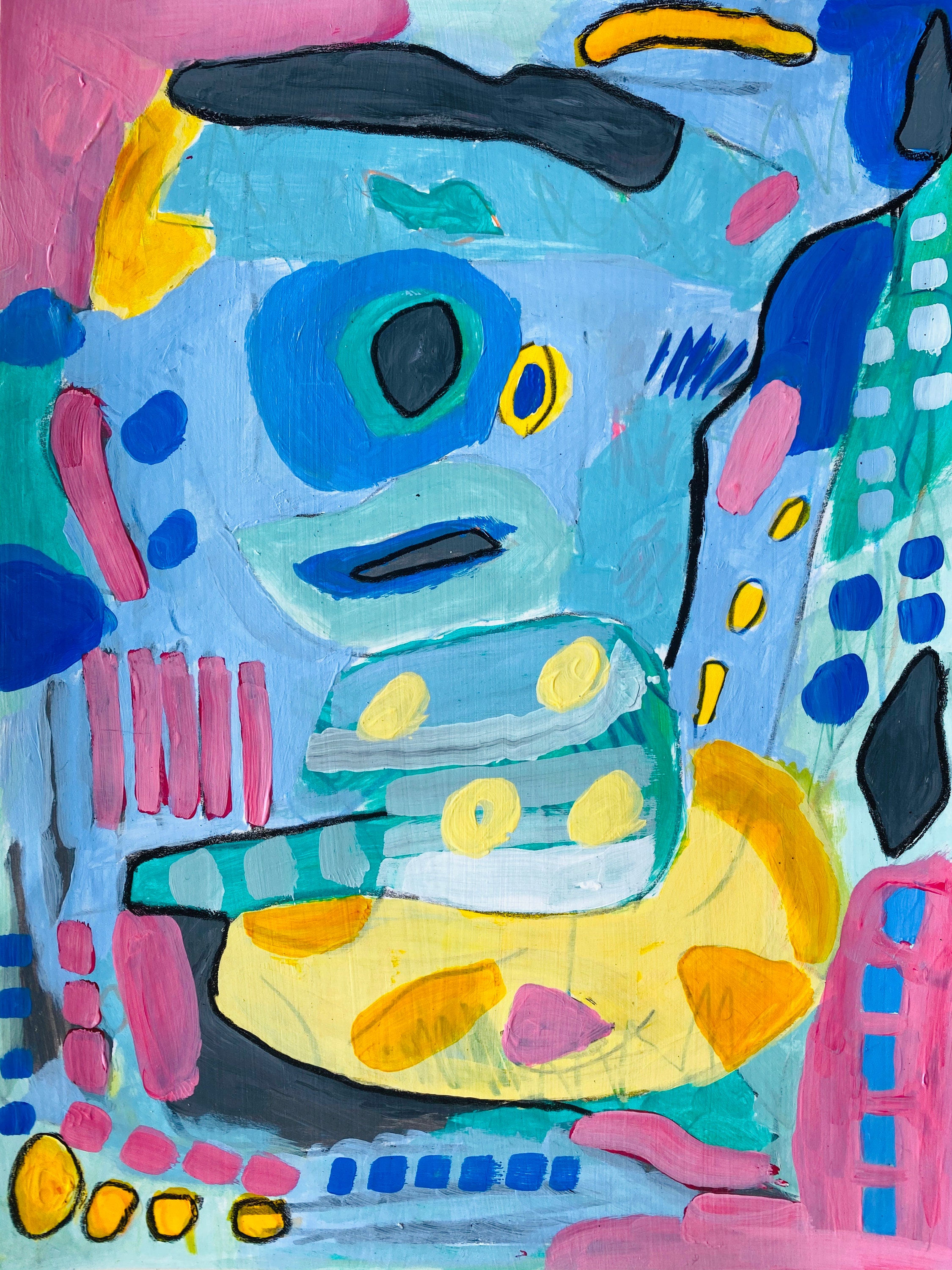 Abstract schilderij Koala Animal Art print. Moderne eigentijdse ...