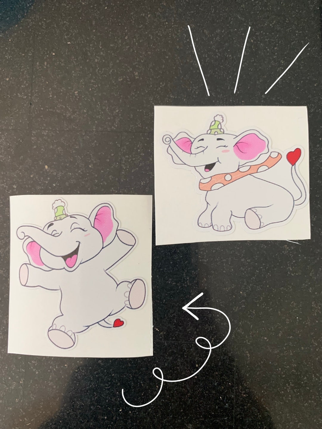 Kimmy Cute Elephant Cartoon Sticker Pack - Etsy New Zealand