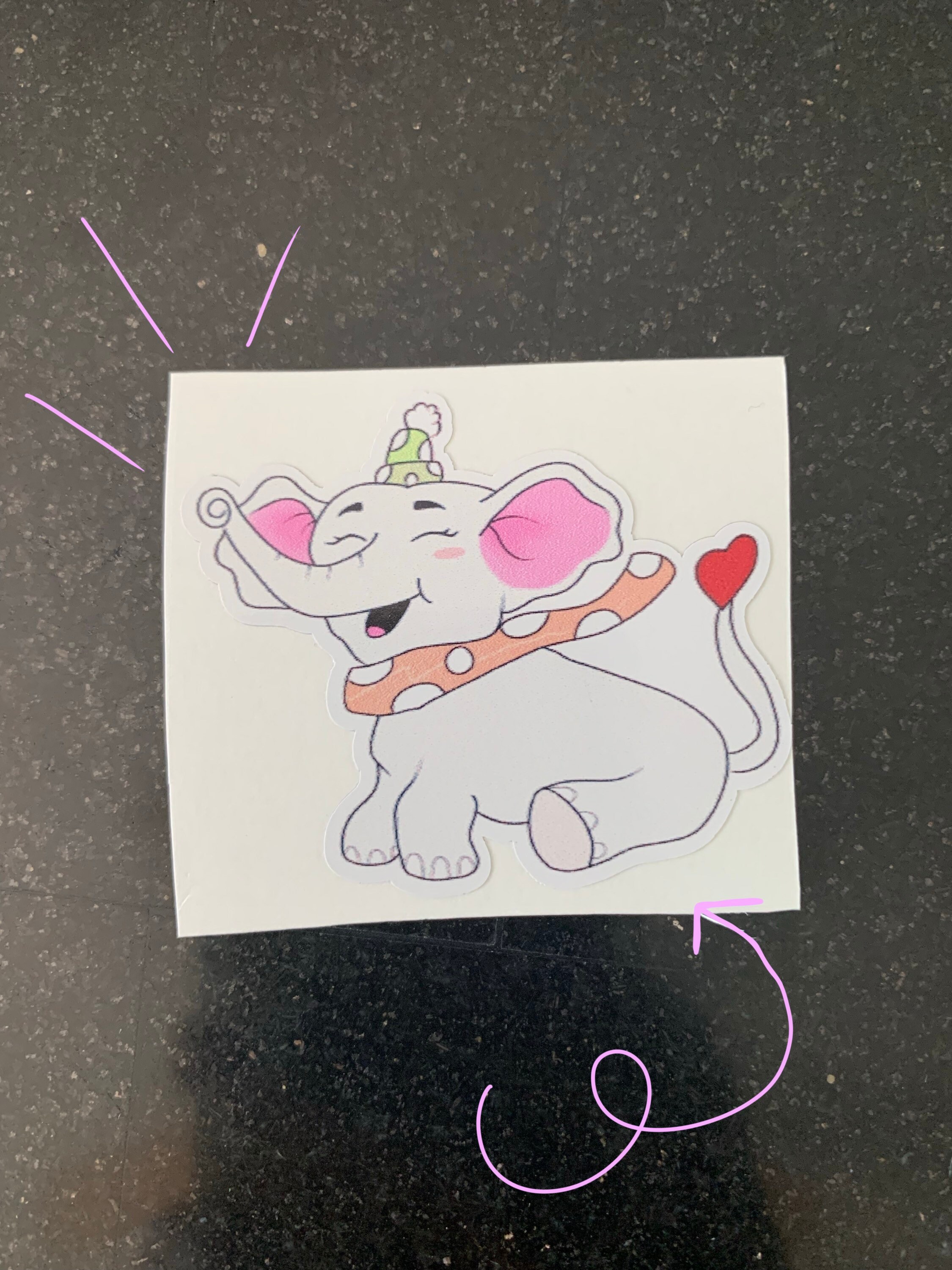 Kimmy Cute Elephant Cartoon Sticker Pack - Etsy New Zealand