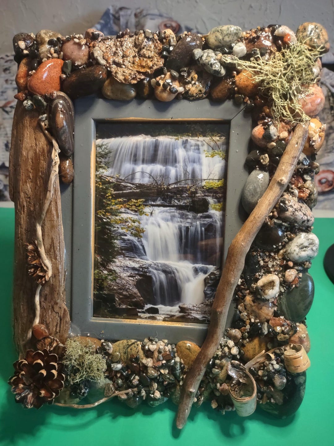 NEW ITEM! Beautiful Photo Frame With Lake Superior Beach Stones ...