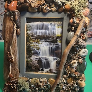 NEW ITEM! Beautiful Photo Frame With Lake Superior Beach Stones ...