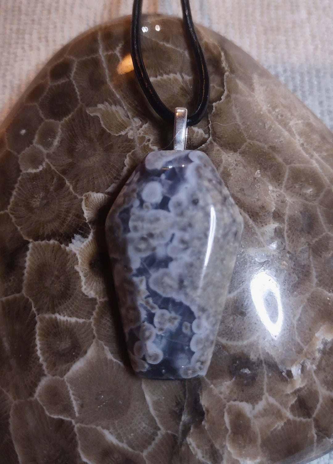 Unique and Interesting Coffin Shaped Leeland Blue Pendant; Leeland ...