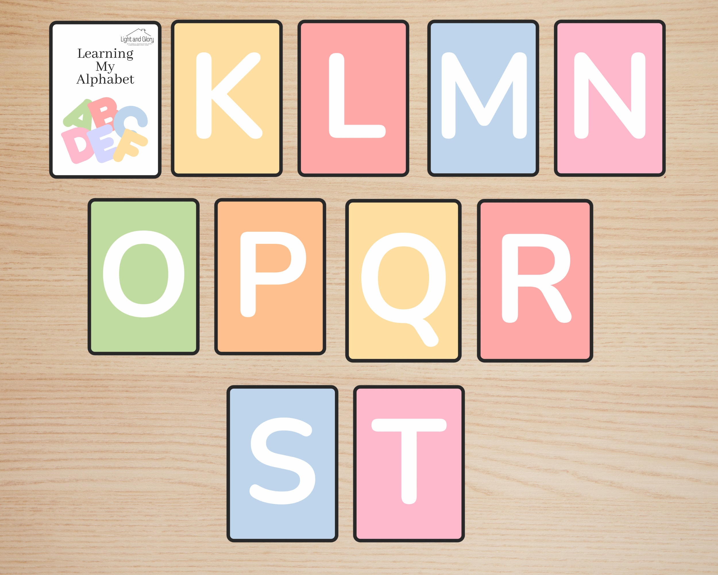 Printable Alphabet Flashcards Learning Alphabet Practice for - Etsy