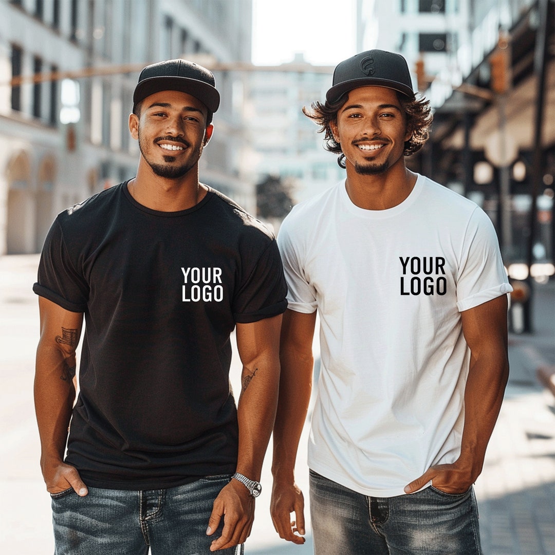 Custom Logo T-shirt: Full Color Business Design, Front & Back - Etsy