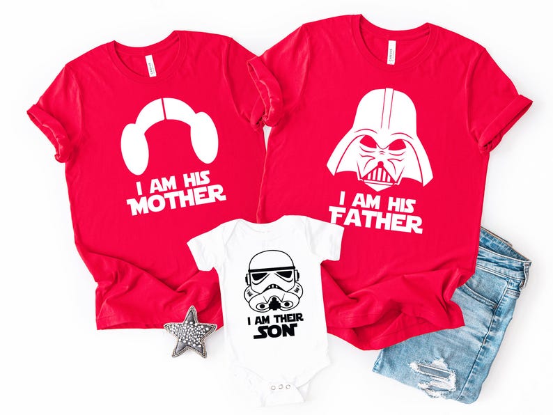 Disney Dad and Son Matching Shirts, Star Wars Custom Family Matching ...