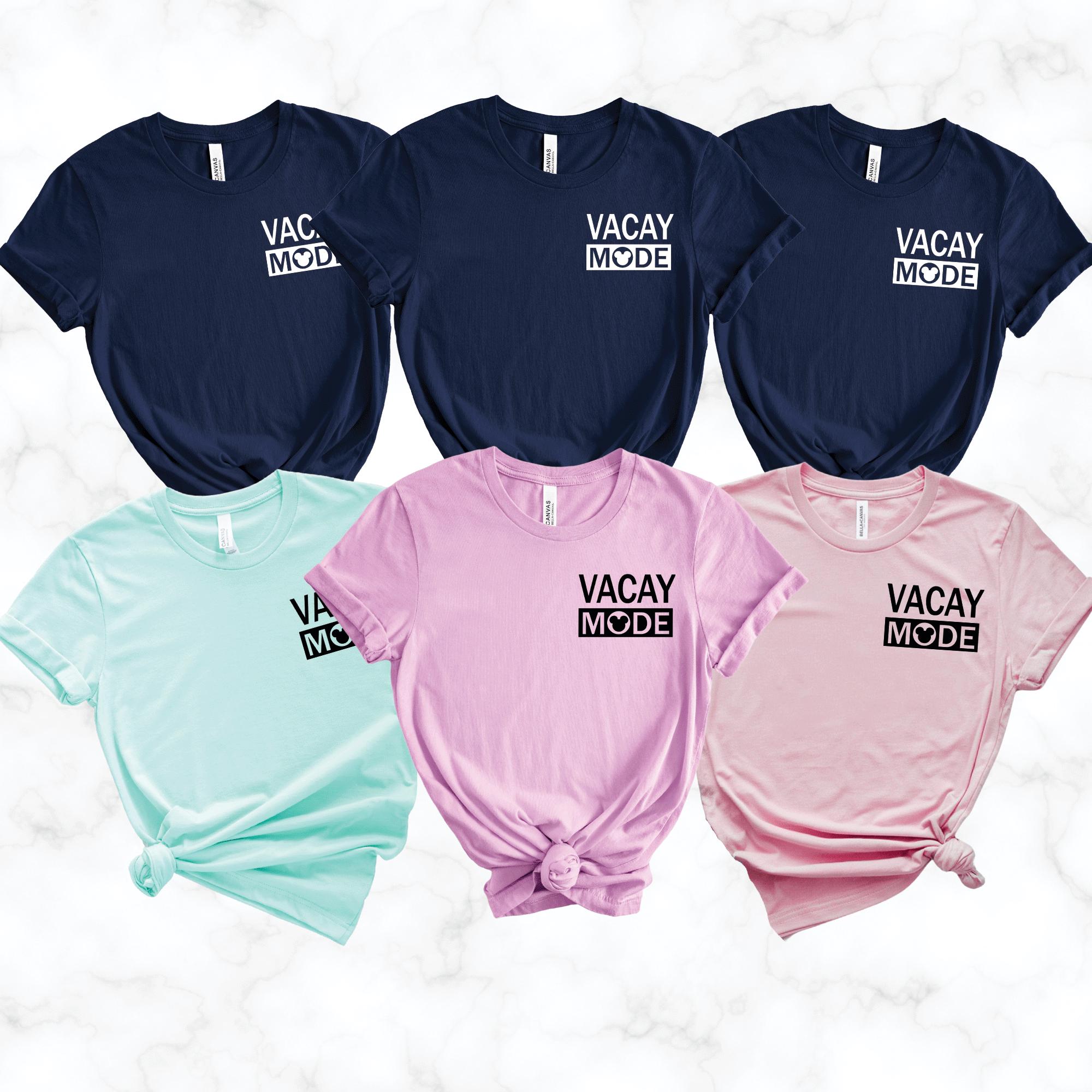 Disney Family Shirts Front and Back Design, Vacay Mode Front, Let's Do ...