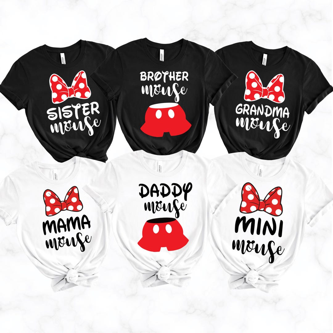 Mommy and Me Disney Mouse Shirts – Matching Family Disney T-shirts ...