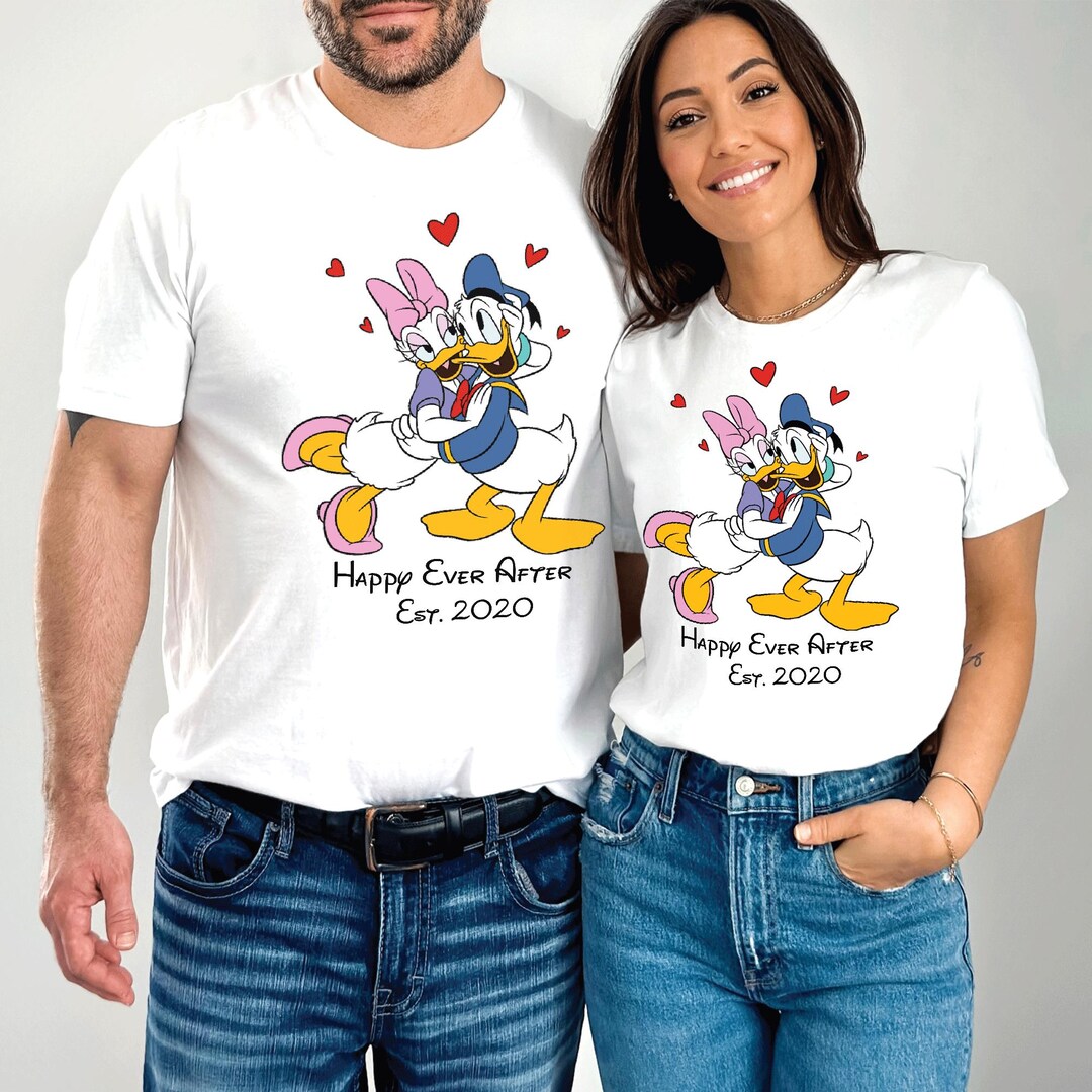 Disney Couple Shirts, Donald and Daisy Duck Matching Tees - Etsy
