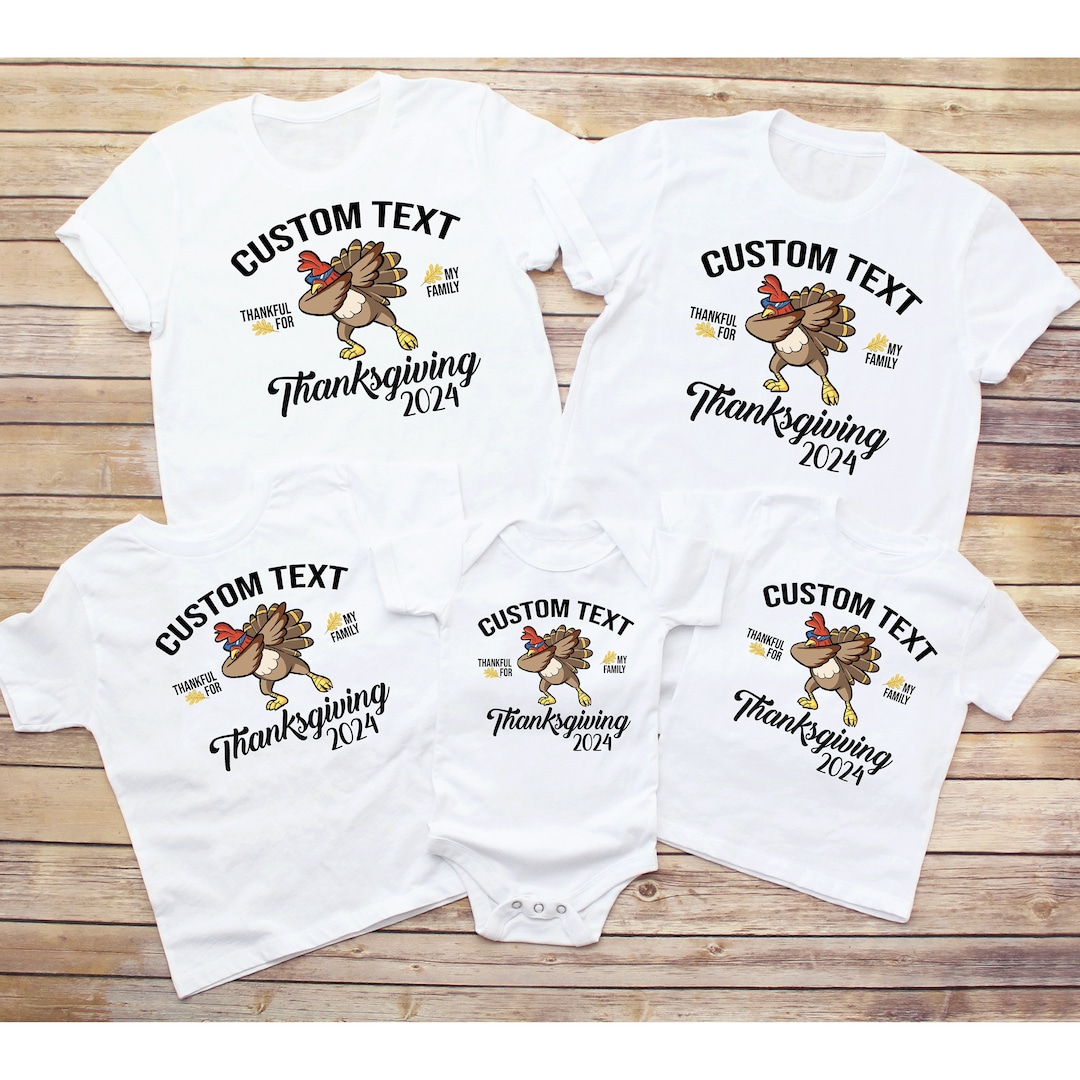 Custom Family Thanksgiving Shirt: Funny Personalized Dinner Tees - Etsy